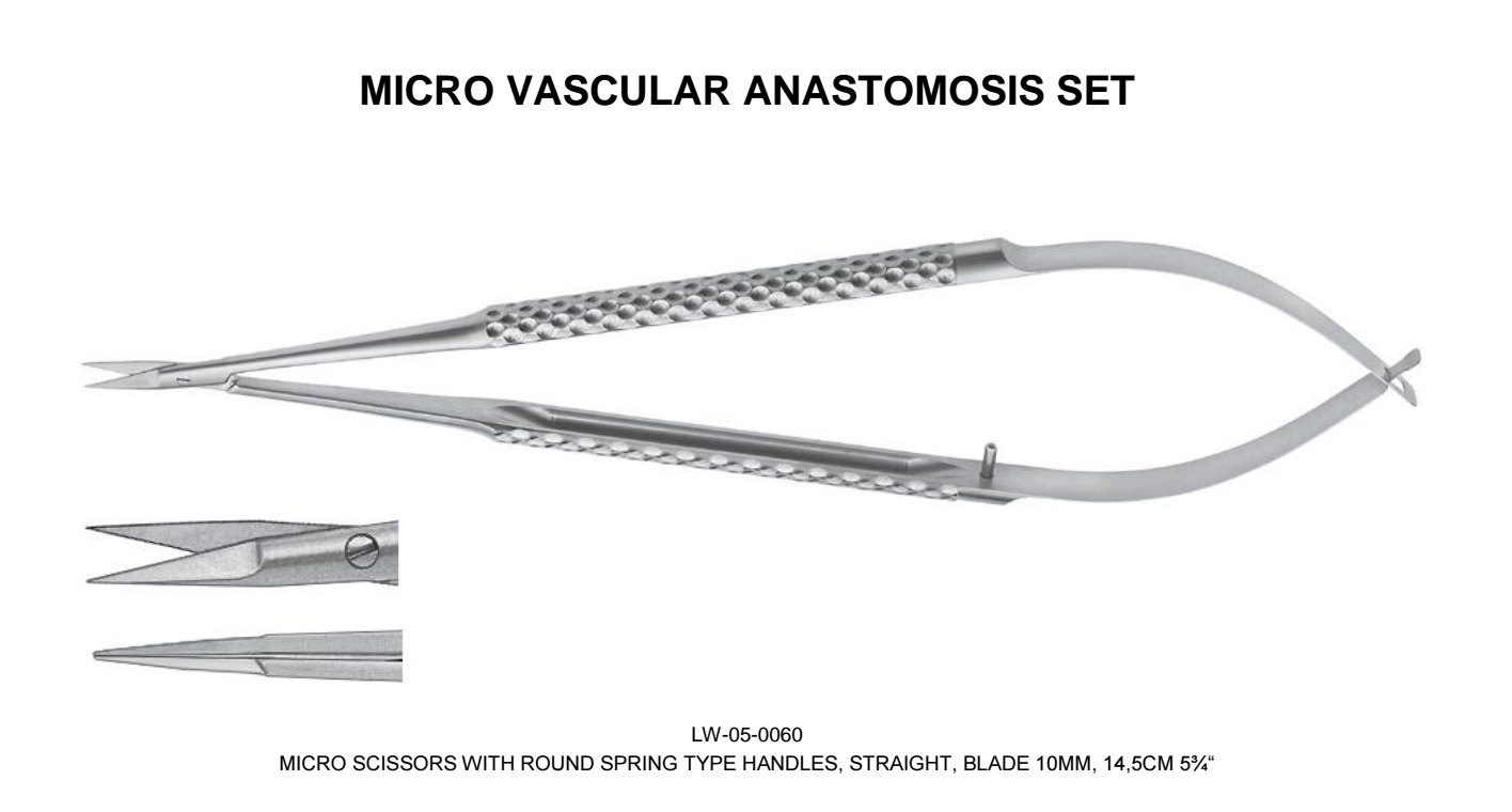 MICRO VASCULAR ANASTOMOSIS SET, MICRO VASCULAR ANASTOMOSIS SET, BỘ DỤNG ...