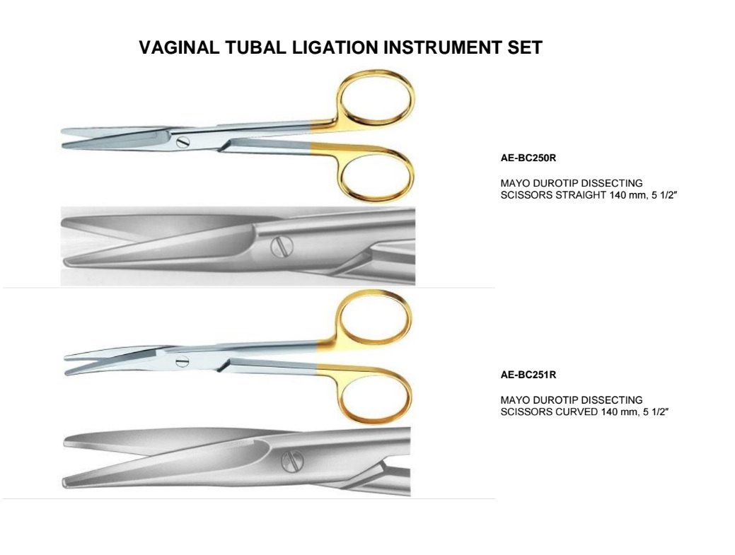 VAGINAL TUBAL LIGATION INSTRUMENT SET, BỘ DỤNG CỤ PHẪU THUẬT THẮT ỐNG ...